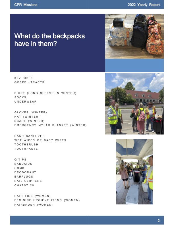 Newsletter – CPR Missions
