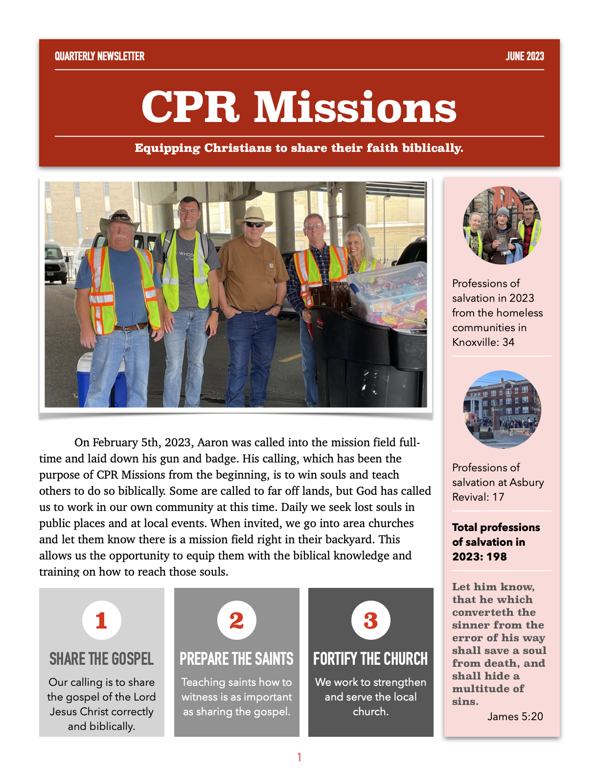 Newsletter – CPR Missions